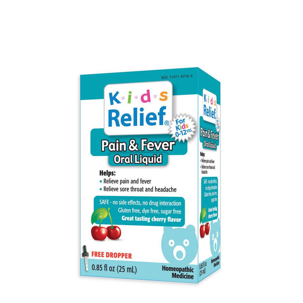 Kids Relief Pain & Fever Oral Liquid for Kids 0-12 Years - Naturally On ...